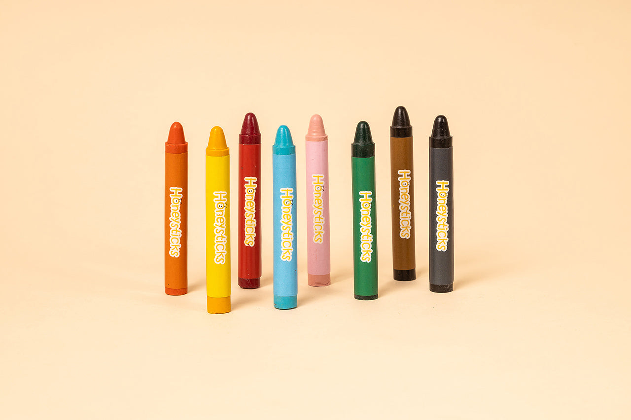 Honeysticks Jumbos 8 pack | Beeswax Crayons USA | Best Natural Crayons ...